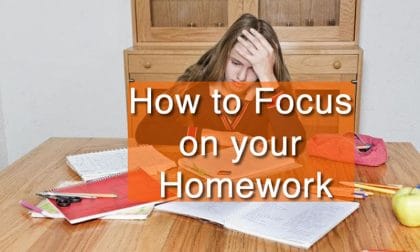 How to Focus on Homework